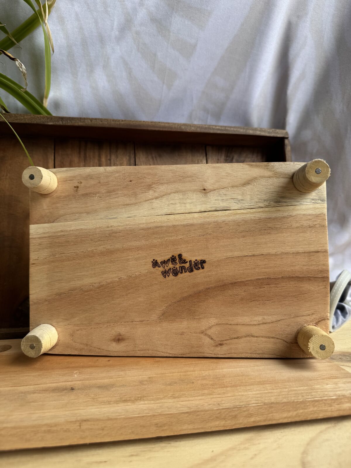 Wooden Board With Legs Large