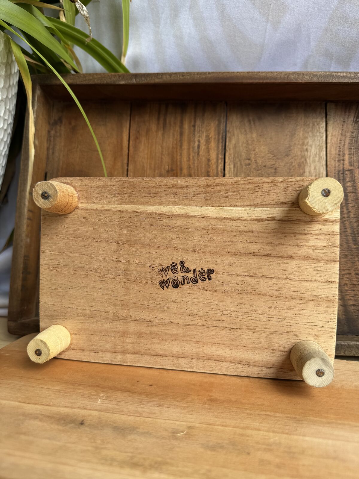 Wooden Board With Legs Small