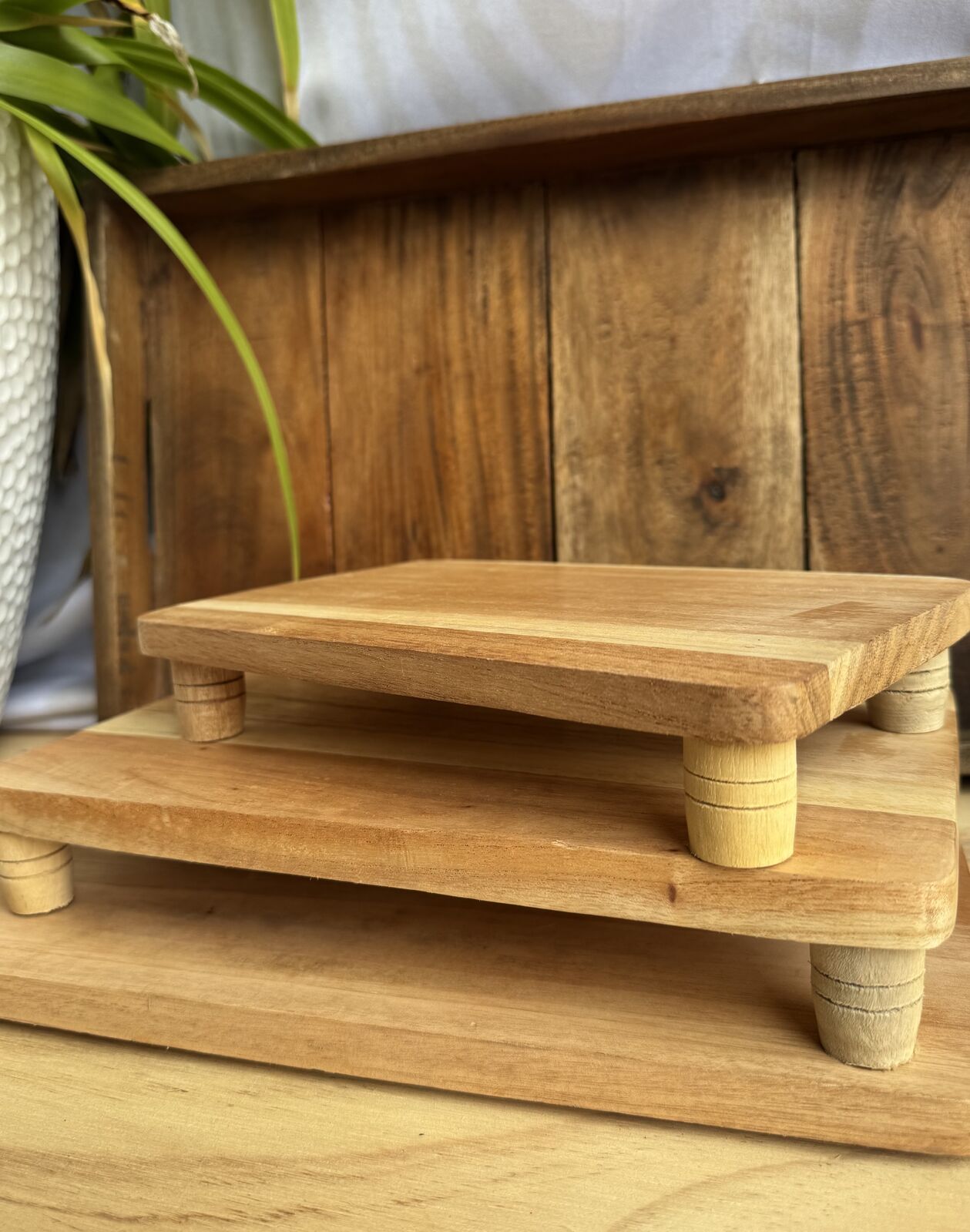 Wooden Board With Legs Large